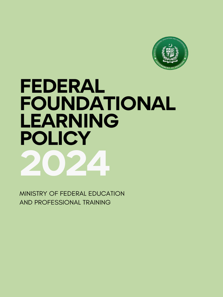 Federal Foundational Learning Policy 2024 | PDF | Teachers | Phonics