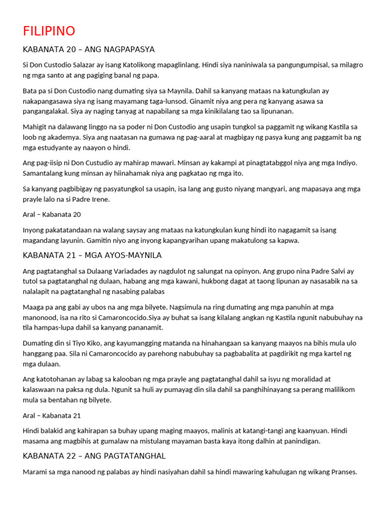 Filipino | PDF