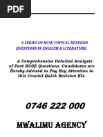 KCSE Pp3 2025 Trial 1 | PDF