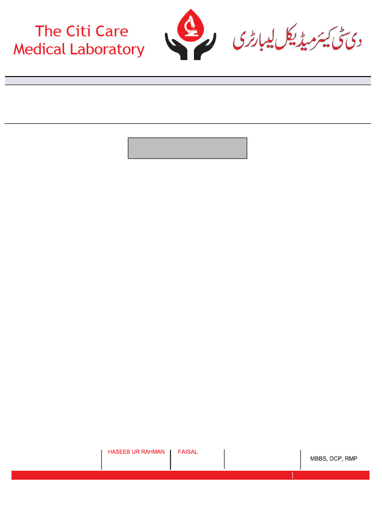 The Citi Care Medical Laboratory: Hemoglobin A1c | PDF