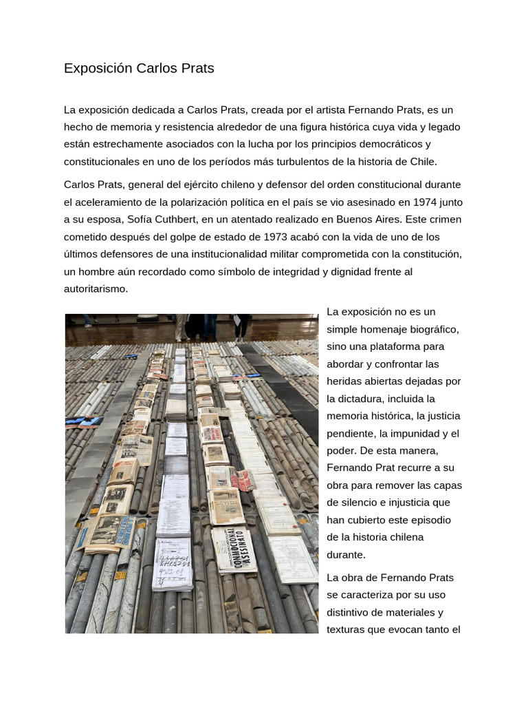 Exposición Carlos Prats | PDF