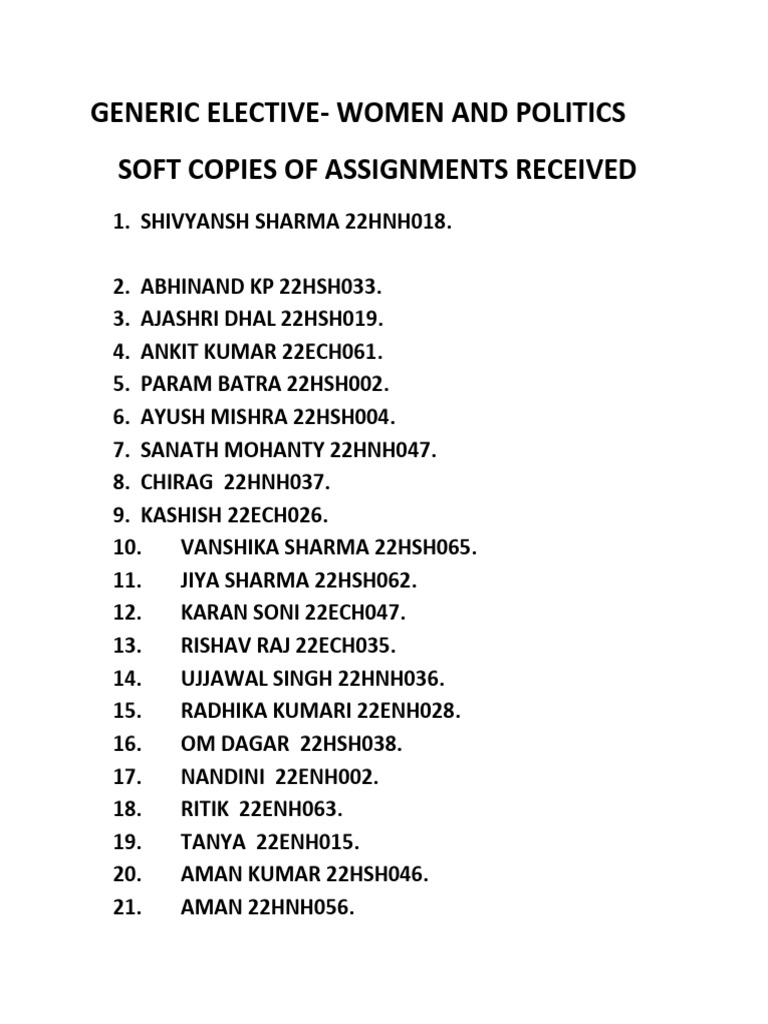 Ge Assignment Collected | PDF