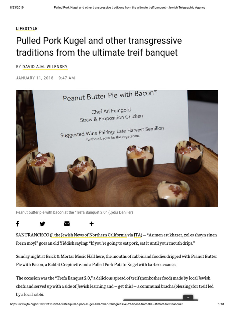 Pork Kugel | PDF | Jews And Judaism