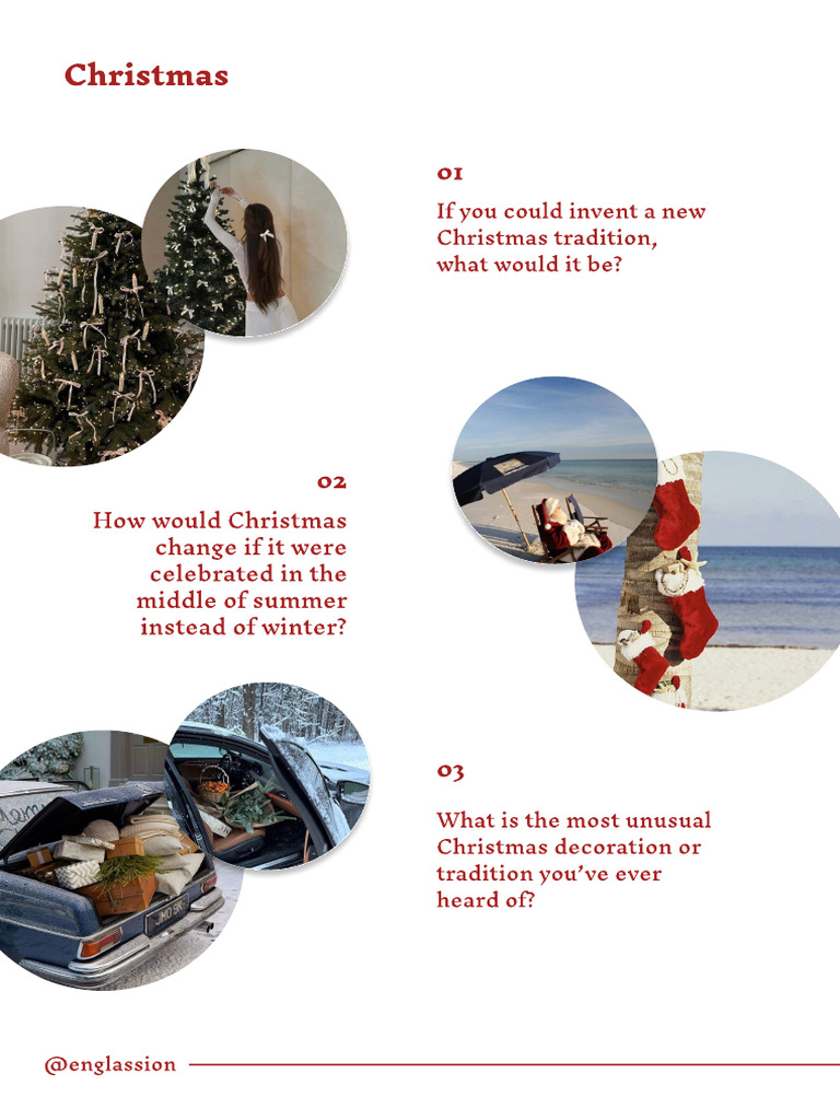 Christmas Discussion Questions | PDF | Christmas | Holidays