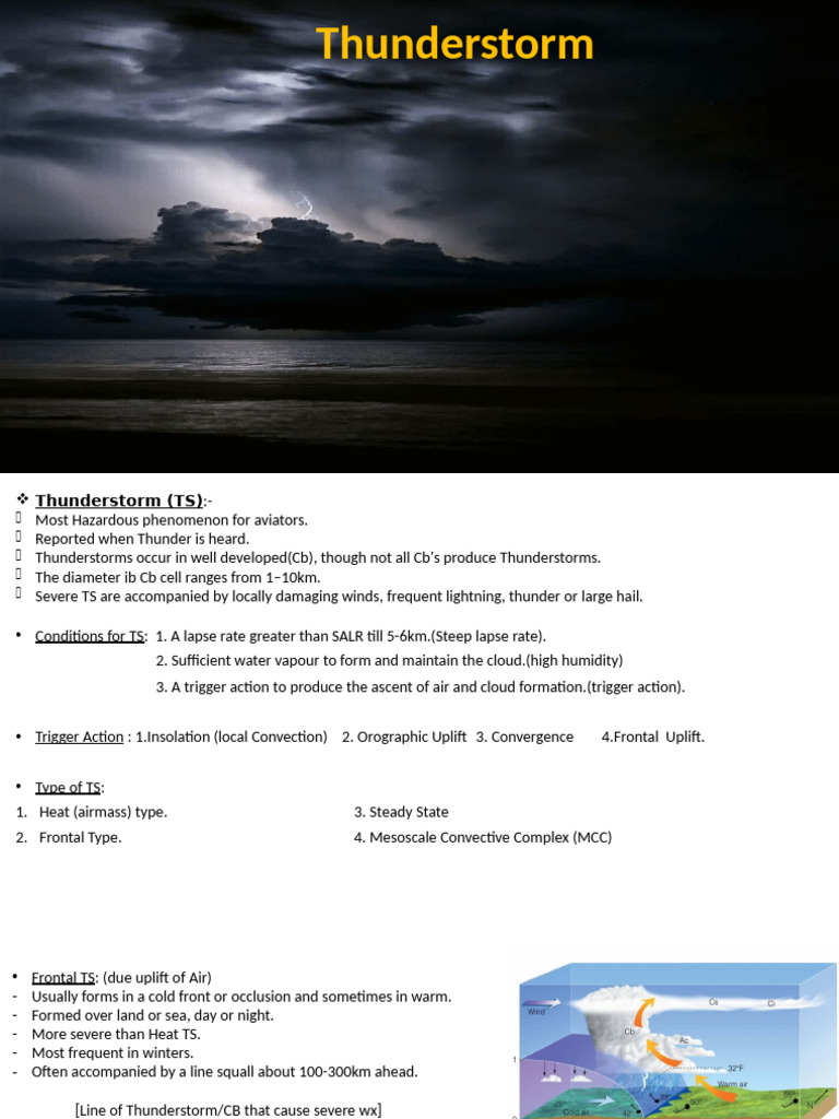 13. Thunderstorm | PDF | Thunderstorm | Cloud