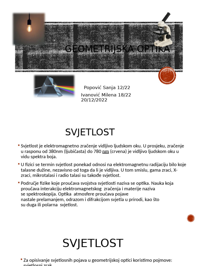 Svjetlost | PDF
