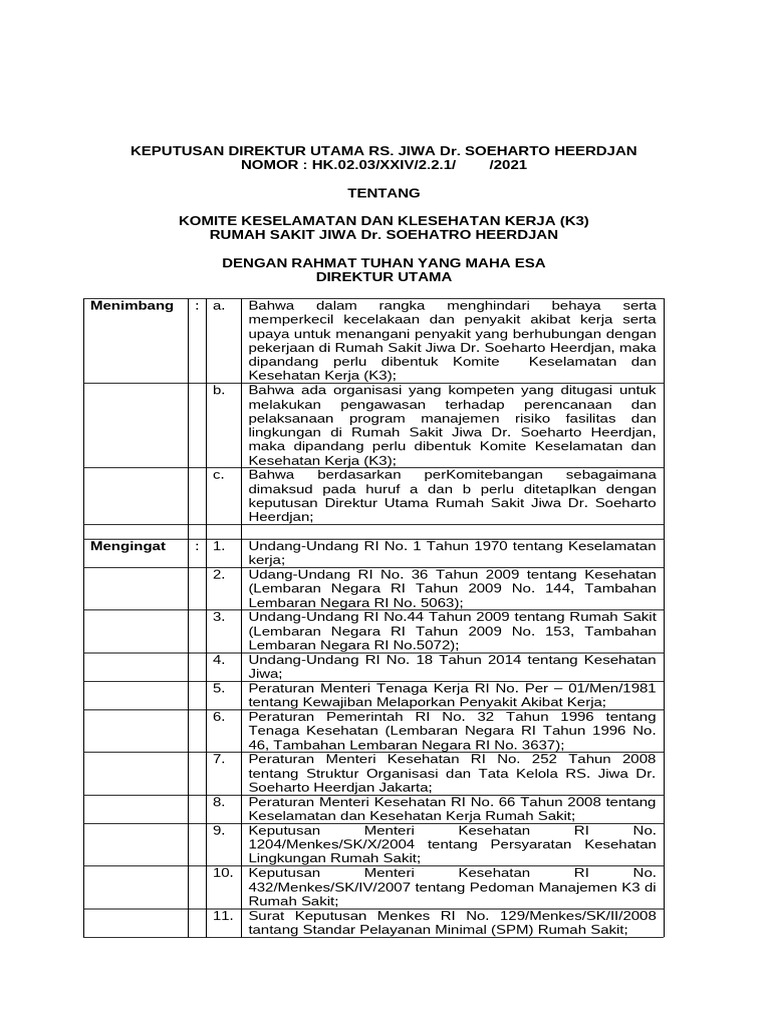 7 SK K3 Komite 2021 | PDF