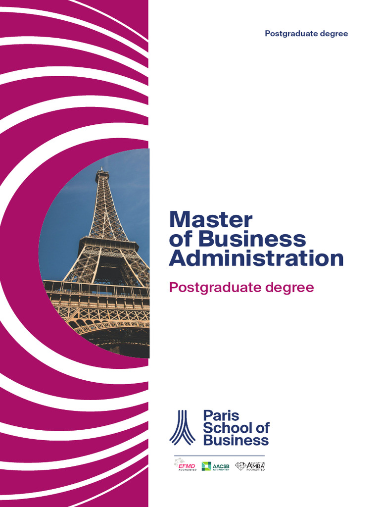 PSB Brochure Mba en 24 25 | PDF | Master Of Business Administration | Creativity