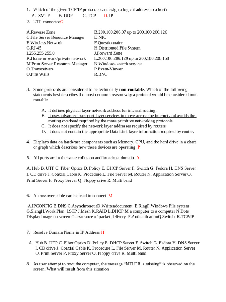 COC P | PDF | Computer Network | Domain Name System