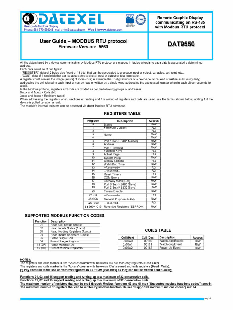 modbus-display-user-guide | PDF | Computer Architecture | Computer Hardware
