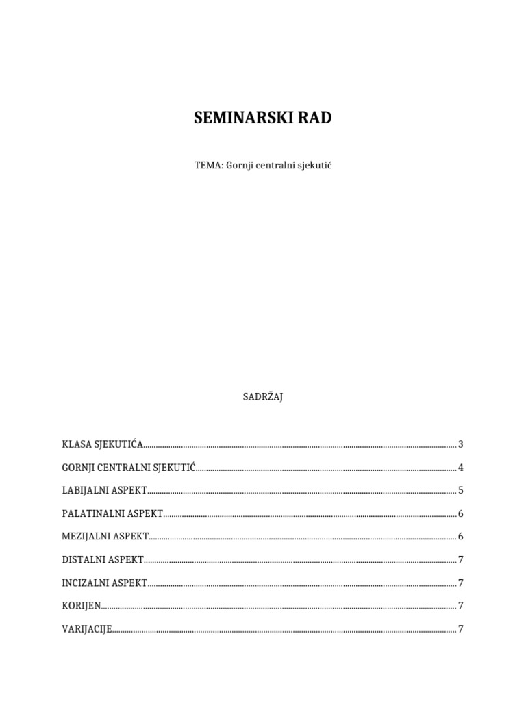 Seminarski Rad | PDF