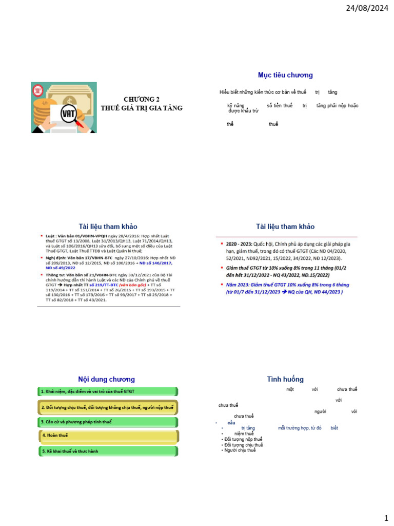 Chương 2 - Thuế Gtgt t01-2024 | PDF