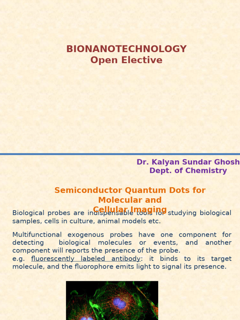 Semiconductor QD | PDF | Fluorophore | Physical Chemistry