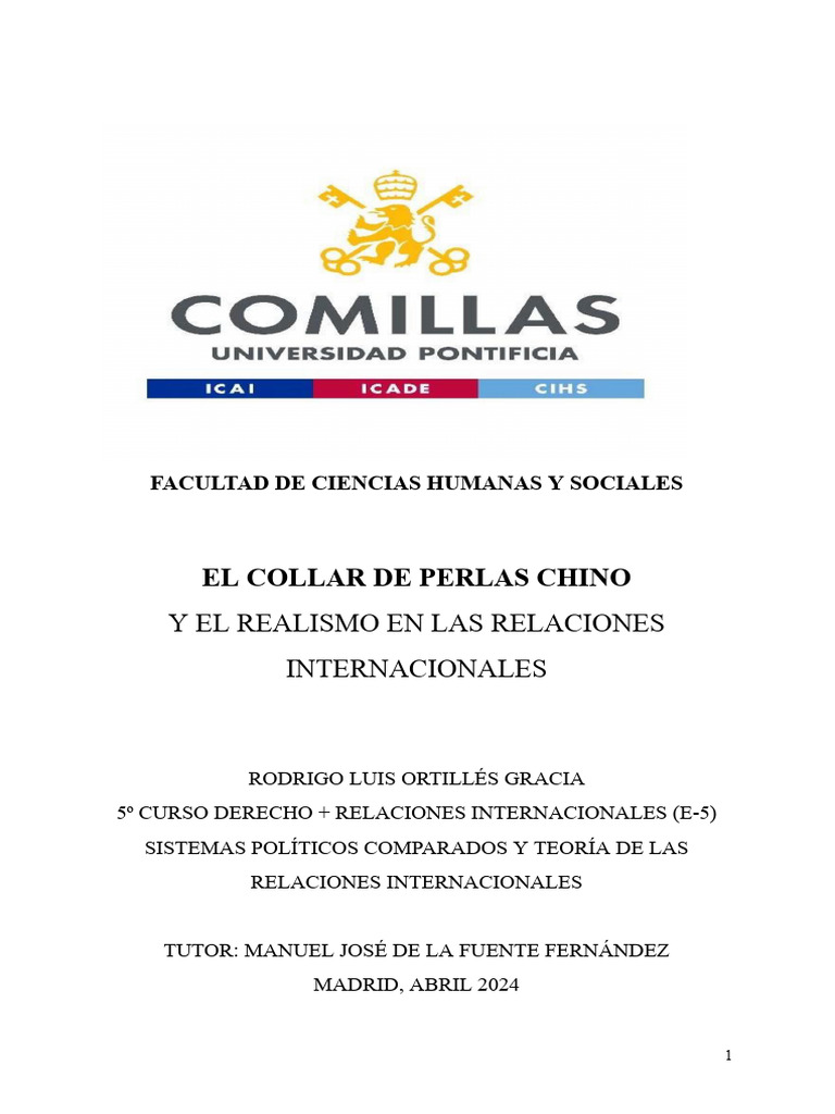 TFG Ortilles Gracia, Rodrigo | PDF | Relaciones Internacionales ...