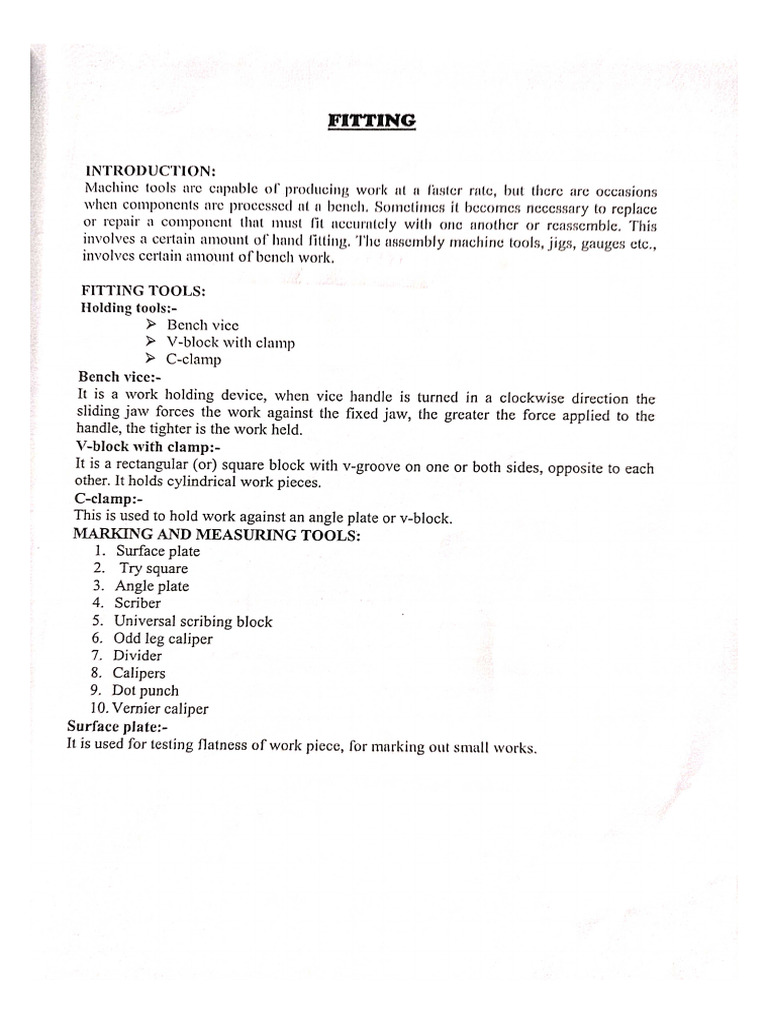 Fitting Practice | PDF