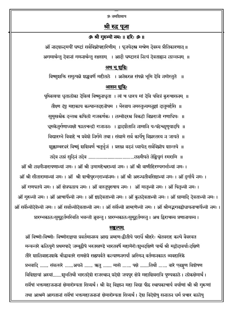 Rudra Pooja | PDF