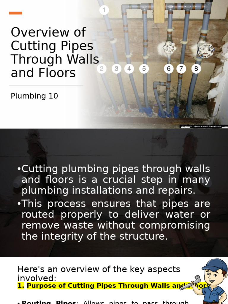 Cutting Pipes Through Walls & Floors Guide | PDF | Plumbing | Personal ...
