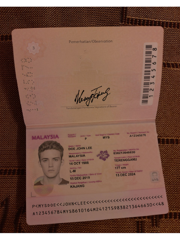 Malaysia Passport 2 Result Image - JPG | PDF