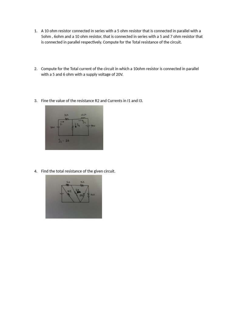 Sample Problem Set 1 | PDF