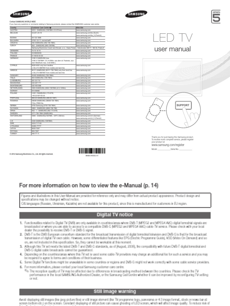 02_UE5300-XN_ZF_BN68-04053U-01L04-0905 | PDF | Computer Network ...