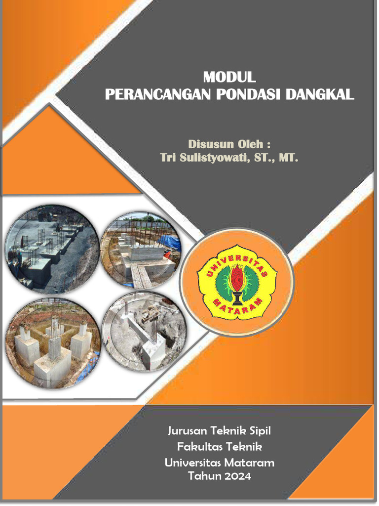 Modul Perancangan Pondasi Dangkal 2024 Ok - 2 | PDF