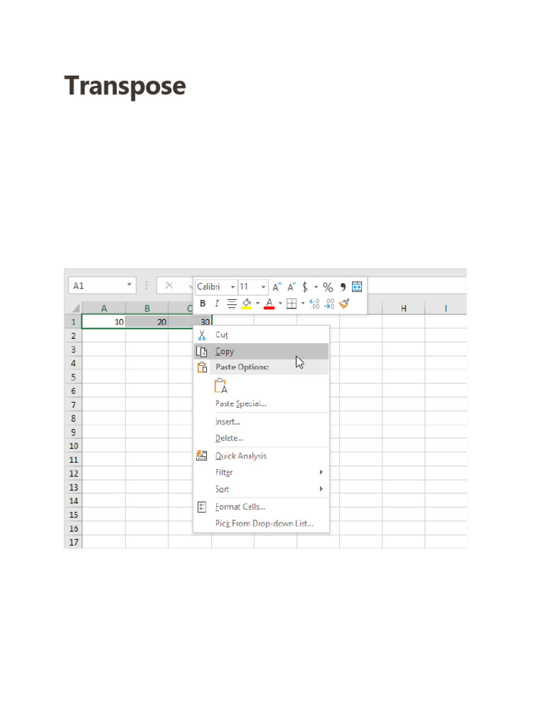 Transpose | PDF