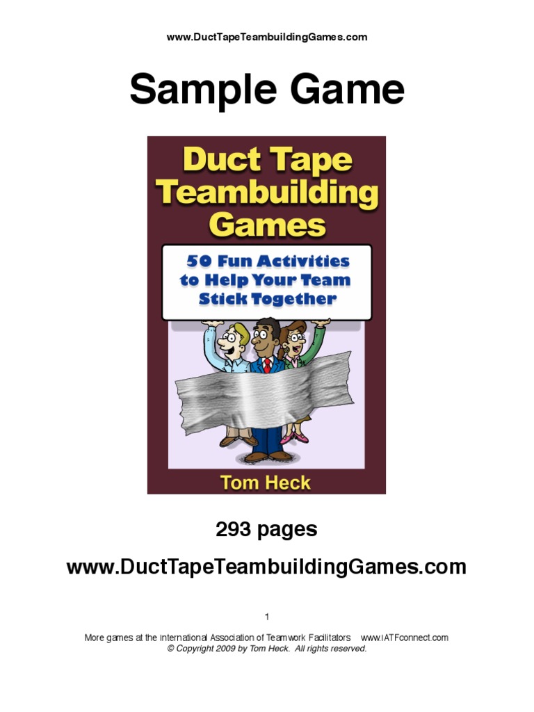 Duct Tape Team Building Games Sample Game 2 | PDF | Spider