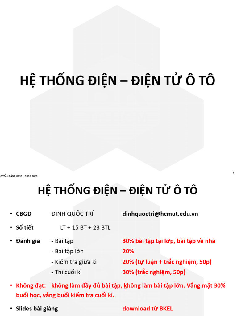 HTDDT - 00 - Gioi Thieu Mon Hoc | PDF