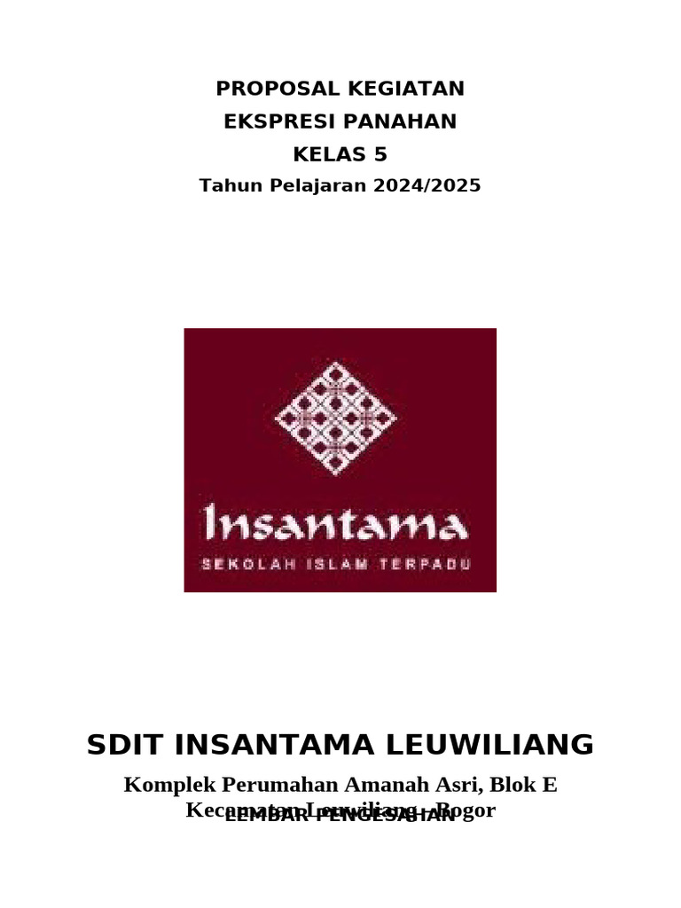 Proposal Kegiatan Panahan Semester 2 | PDF