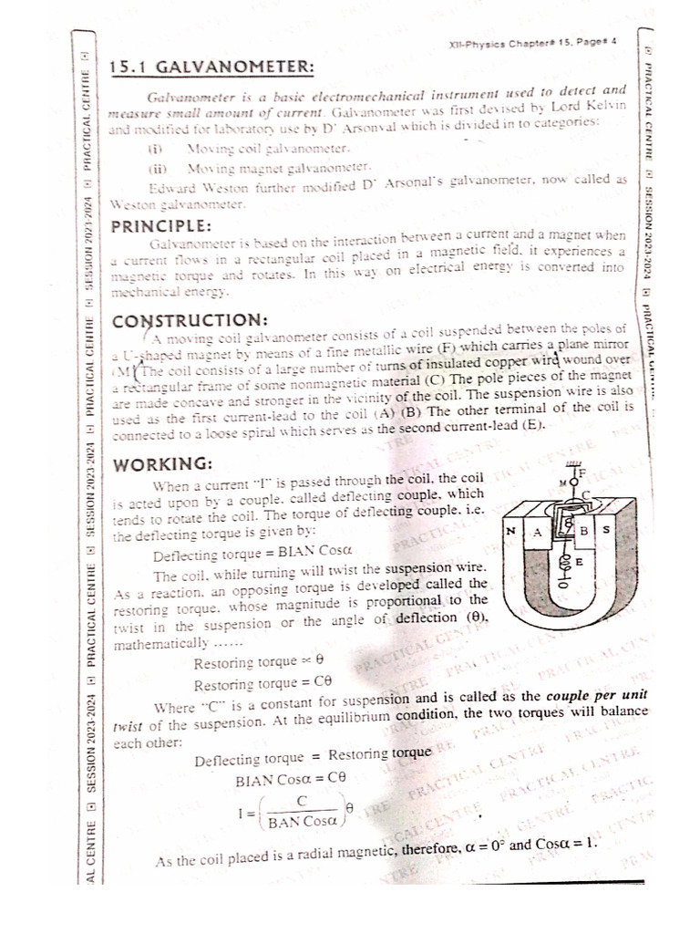Electric Measuring Instruments (Chap 15) | PDF