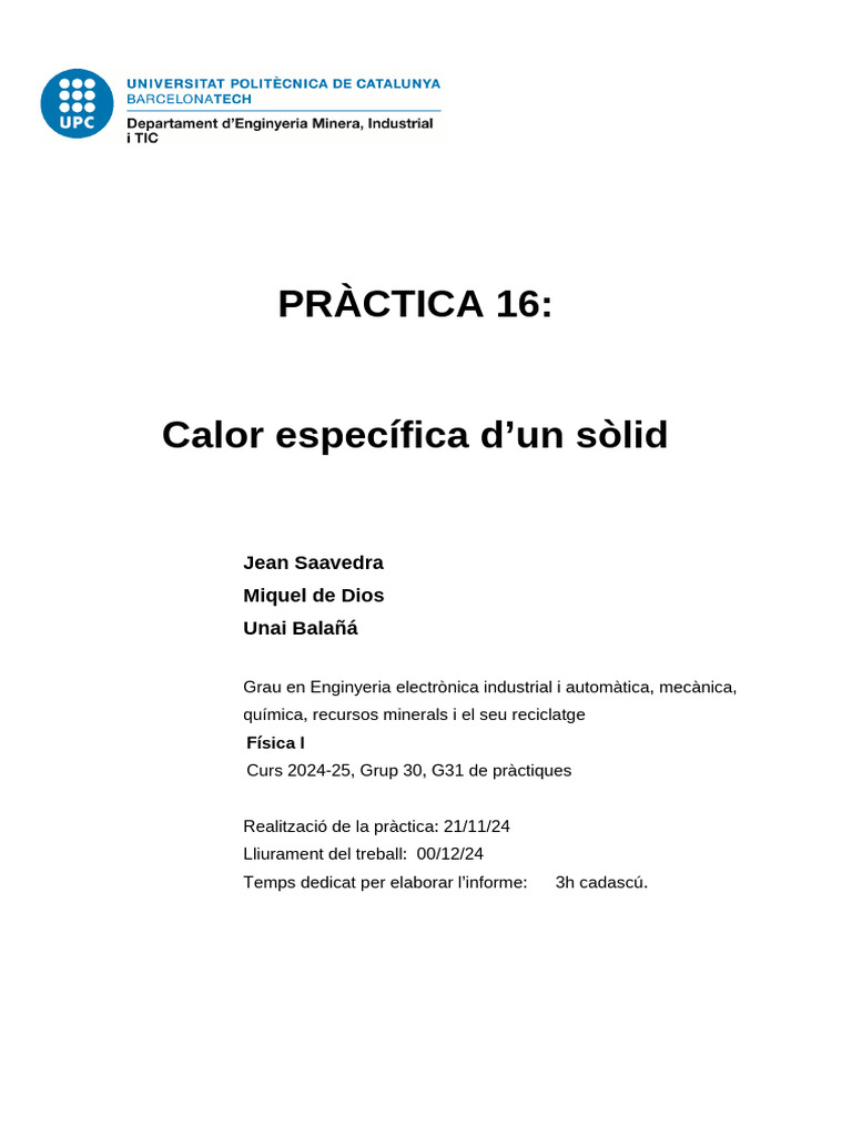 Pràctica 16-Física 1 F | PDF