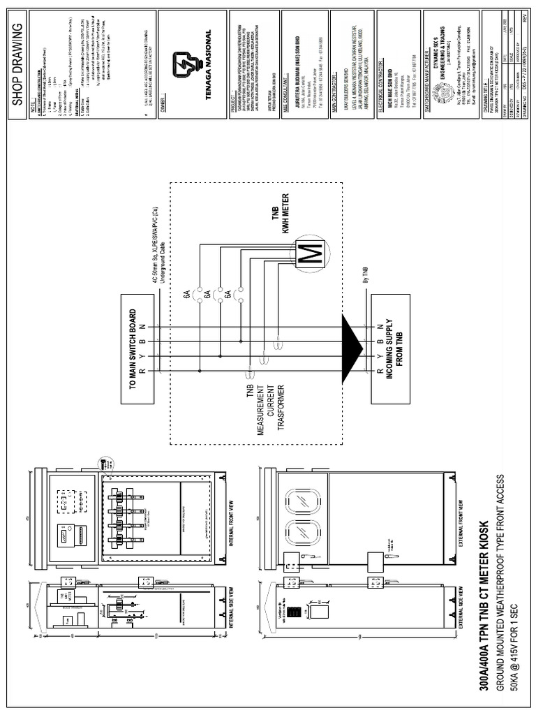 05-2 300A-400A TNB CT Meter Kiosk (Esah) | PDF