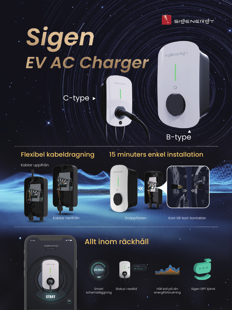 Flyer - Sigen EV AC Charger - SV | PDF