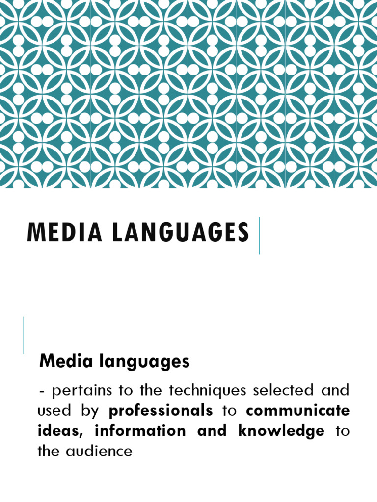 Media Codes & Conventions Guide | PDF