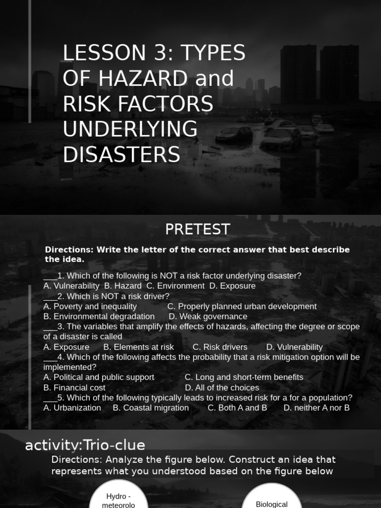 lesson-3-DRRR | PDF | Hazards | Natural Disasters