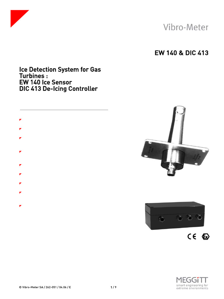 Vibro Meter EW140 DIC413 Product Sheet - 240714 - 185205 | PDF | Sensor ...