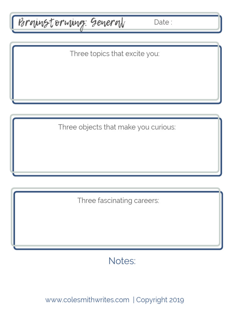 Freebie Writers Journal Pages | PDF