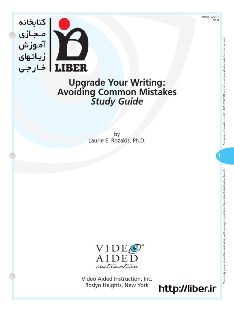 10-Avoiding Common Mistakes Study Guide | PDF | Language Mechanics | Grammar