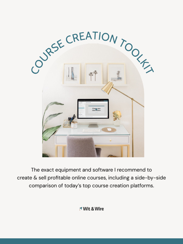 Wit Wire Course Creation Toolkit | PDF | Microphone | Camera