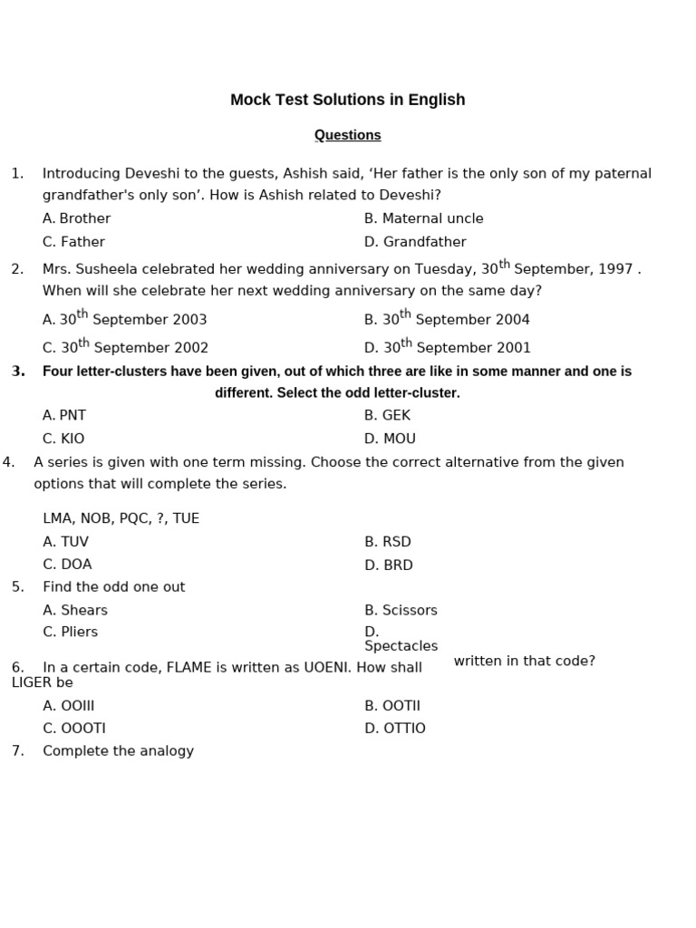 SLAT Mock 4 | PDF | Skepticism