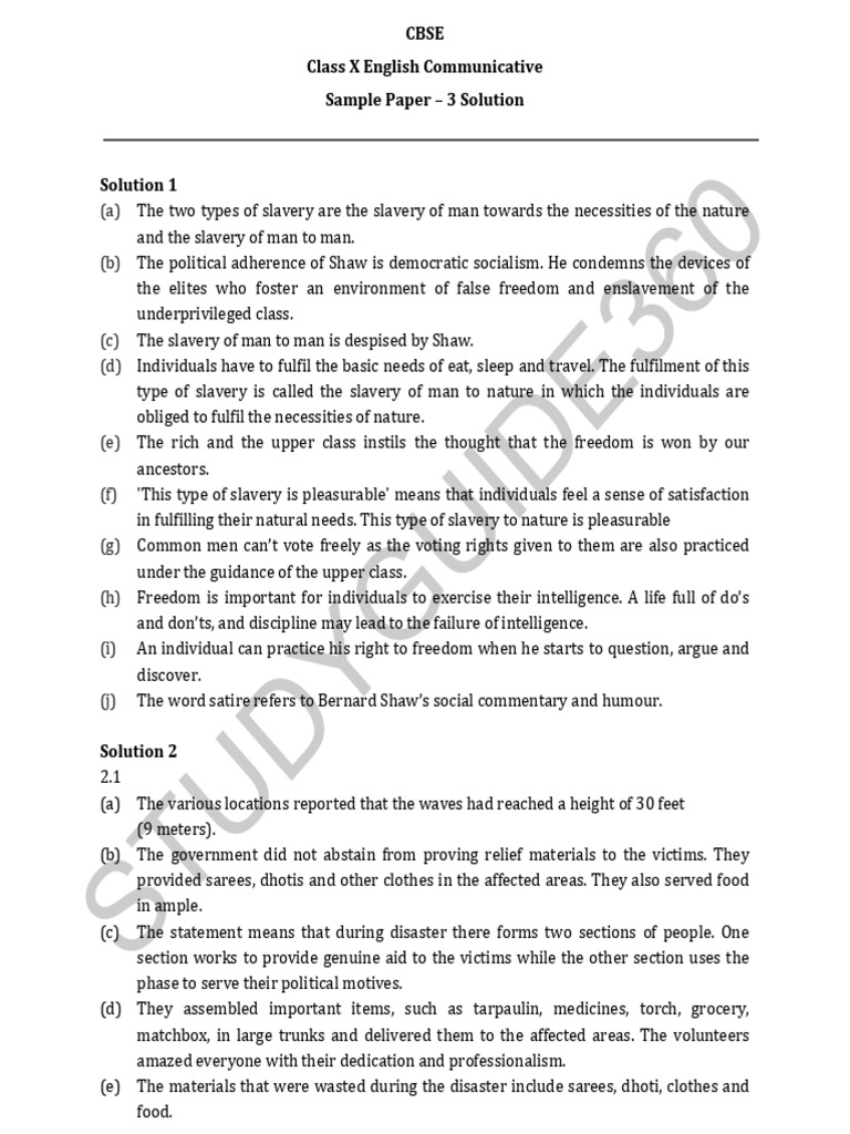 Class 10 English Communicative Solutions | PDF | Rapunzel