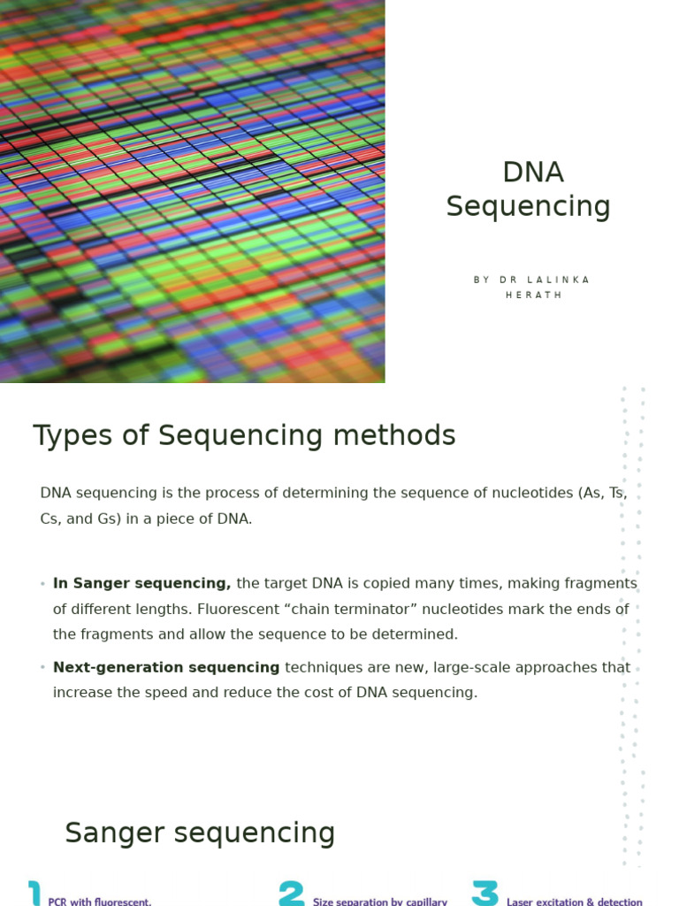 DNA Sequencing | PDF