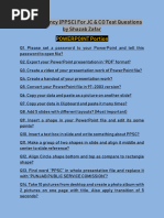 Computer Operator Practical Exam PowerPoint Questions Collection | PDF ...