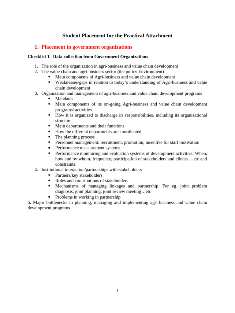 Checklists | PDF | Non Governmental Organization | Employment