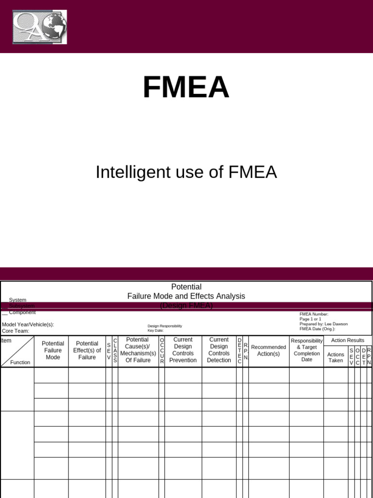 FMEA Guidelines for Design and Process | PDF | Systems Engineering | Engineering