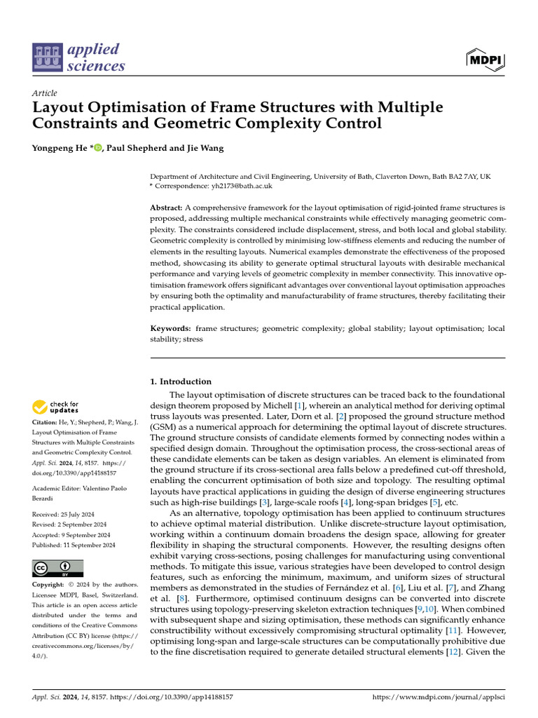 applsci-14-08157-v2 | PDF | Mathematical Optimization | Eigenvalues And Eigenvectors