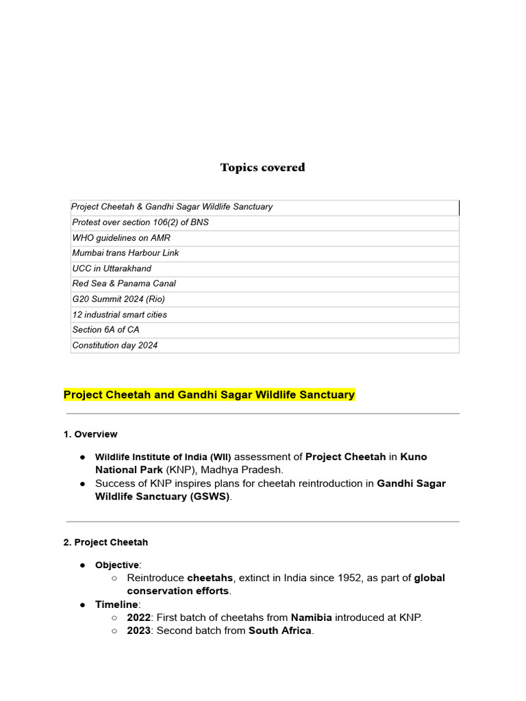 XAT & CMAT GK Sheet-3 | PDF | Hunger | Antimicrobial Resistance