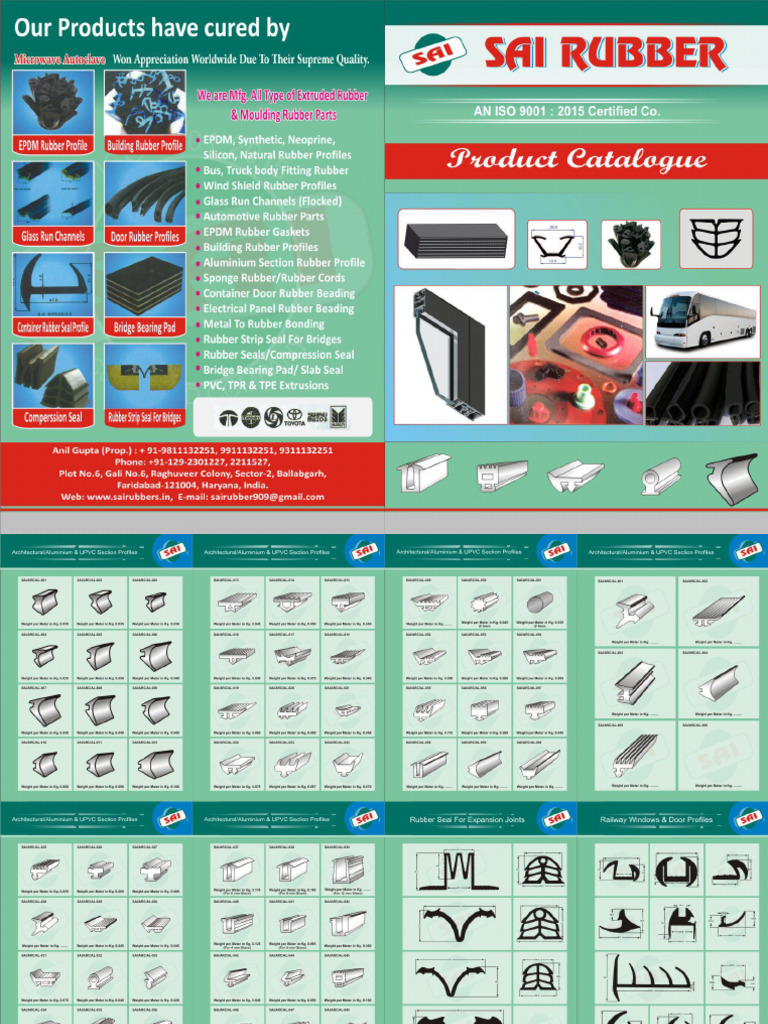 Catalog Rubber Beeding | PDF