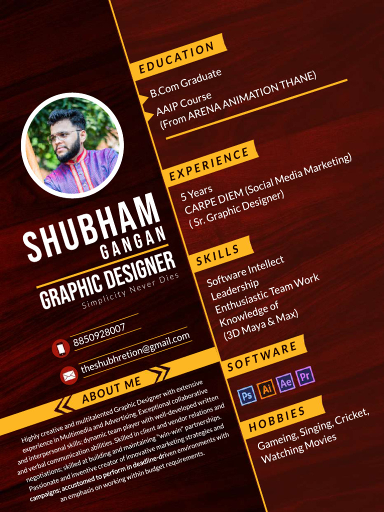Shubham - Graphic Designer | PDF