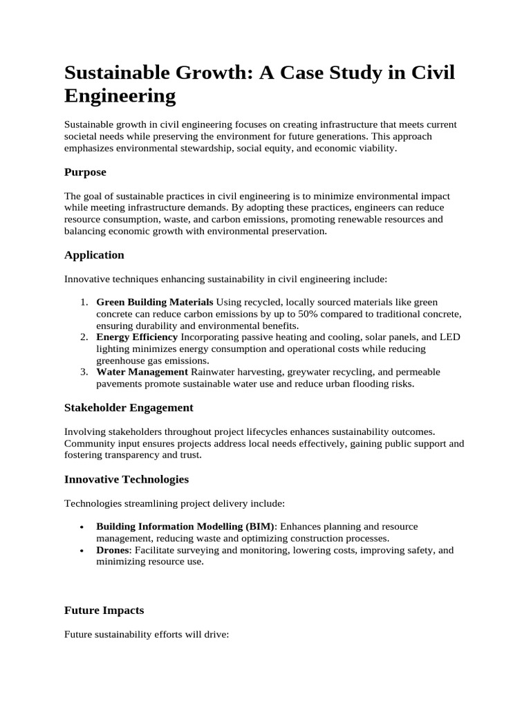 Sustainable Growth | PDF | Sustainability | Infrastructure